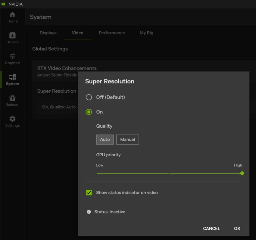 NVIDIA met à jour RTX Video Super Resolution : Jusqu'à 30 % de ressources GPU en moins ...